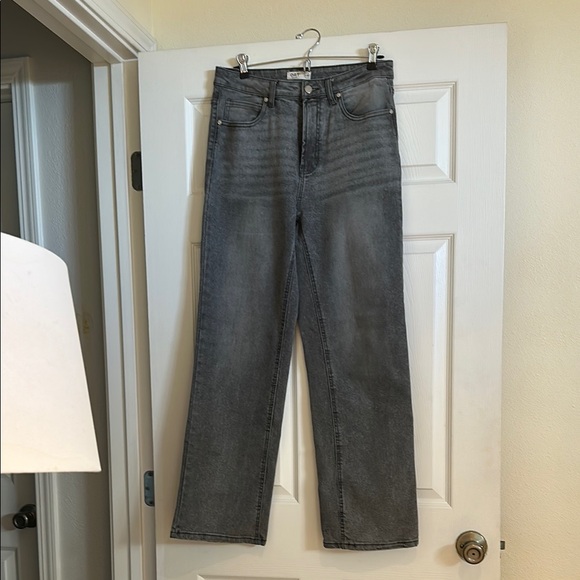 Oat New York | Jeans | Oat New York Jeans Grey High Rise Wide Leg Ankle ...